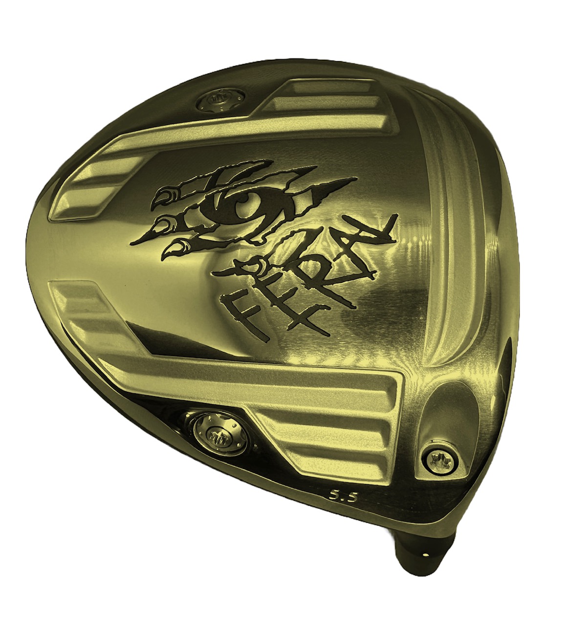 Feral Gold Driver Head 8 Loft Super Fly edition | Shark Attack Golf